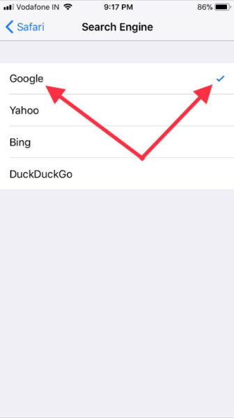 How to Change Default Search Engine in Safari on iPhone
