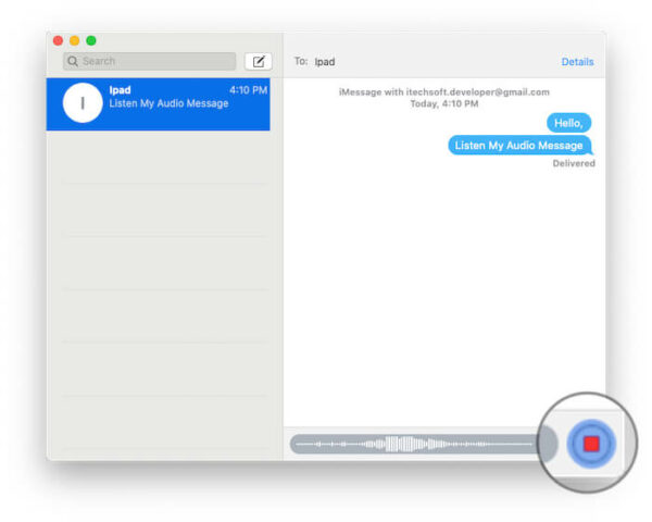 How to Send Audio Message in iMessage on Mac Sequoia/Sonoma