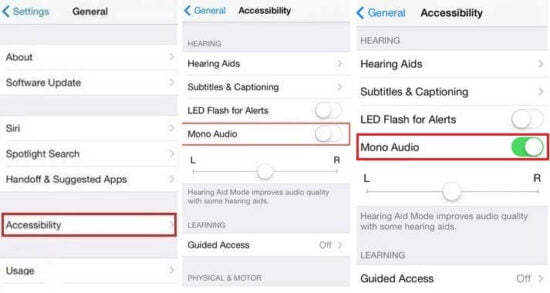 How to Turn ON Mono Audio on iPhone and iPad