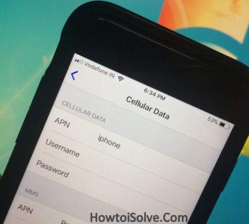 How To Add Apn Settings On Iphone Cellular Data Network Howtoisolve