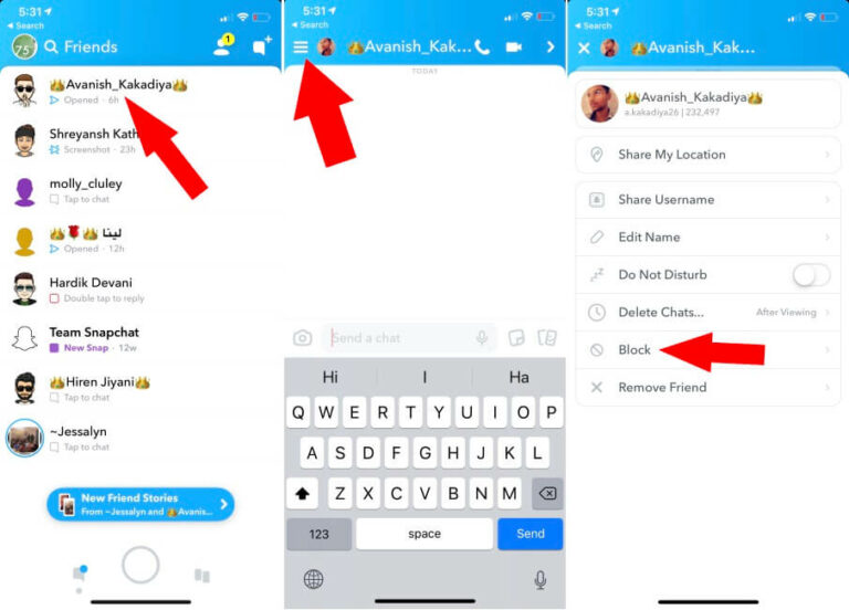 How To Delete Block Or Unblock Someone On Snapchat On IPhone
