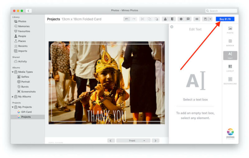 How to Make A Card in The Photos App on Mac Monterey Greeting Card Maker