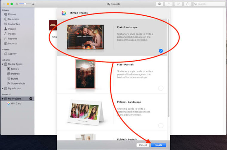 How to Make A Card in The Photos App on Mac Monterey Greeting Card Maker