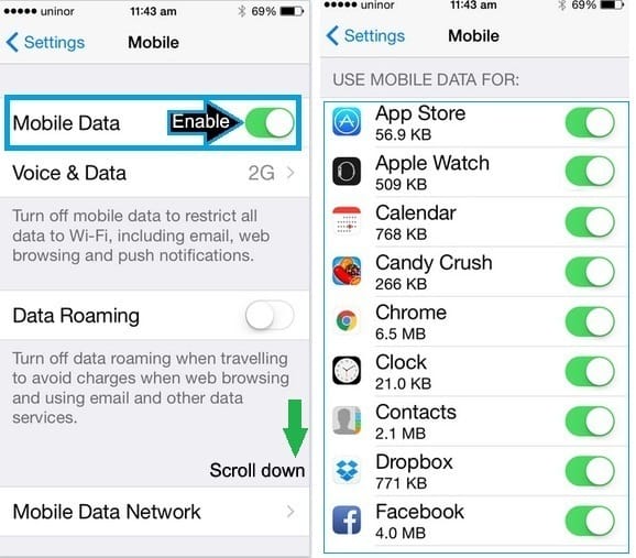 How To Stop Apps Using Mobile Data On IPhone 6 6 Plus IOS 8 How To Stop Apps Using Mobile Data On IPhone 6 6 Plus IOS 8
