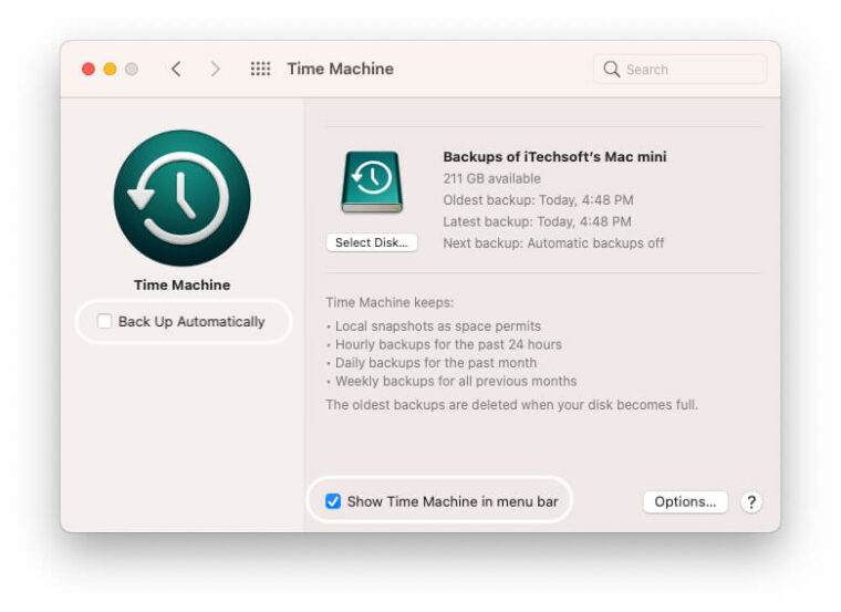 How to Set up and Start using Time Machine on Mac