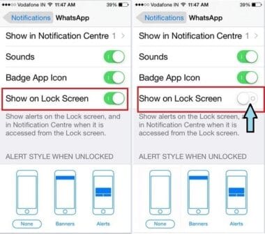 How to Disable WhatsApp Message Previews On iOS iPhone Lock screen