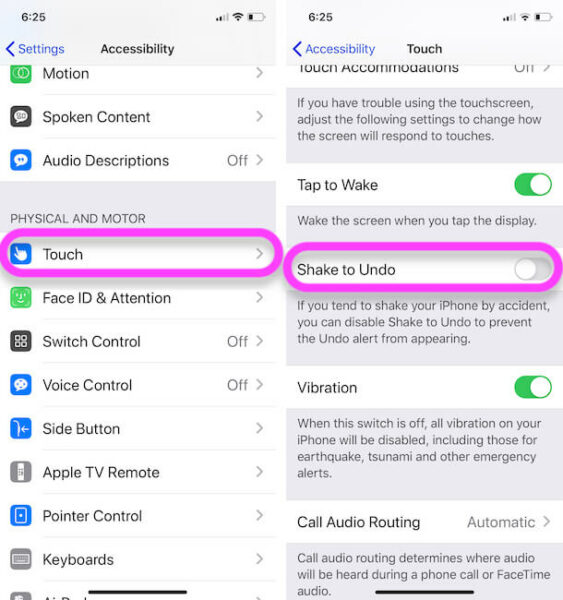How to Turn off Shake to Undo on iPhone 17, 16