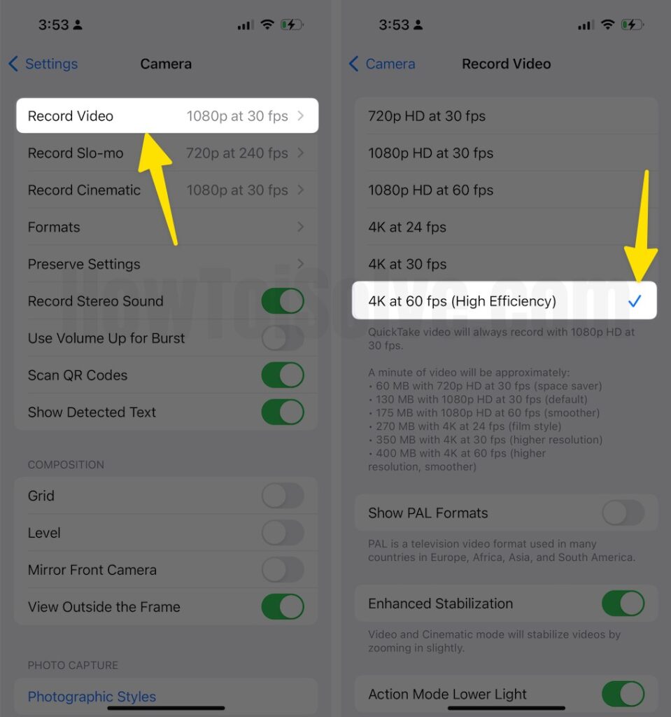 How to Change Camera Resolution on iPhone 16, 15 Pro max