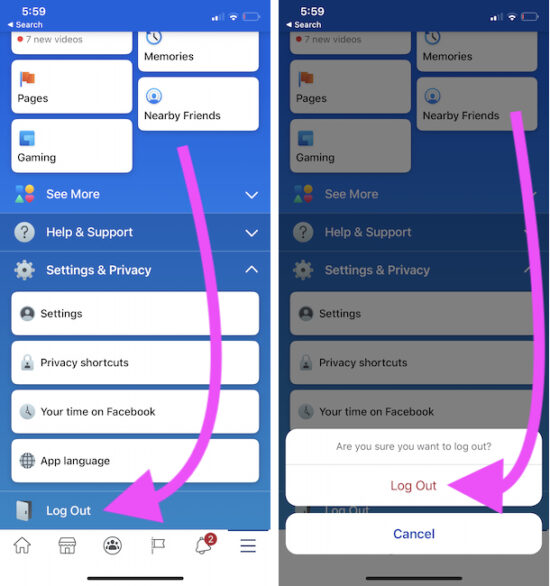 How to Switch Facebook Accounts login on iPhone, iPad 2024