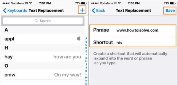 How to use text replacement shortcuts on iPhone and Mac