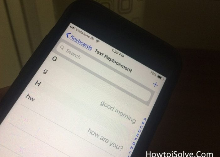 iOS keyboard shortcuts for iPhone/ iPad: Create custom Text Replacement ...