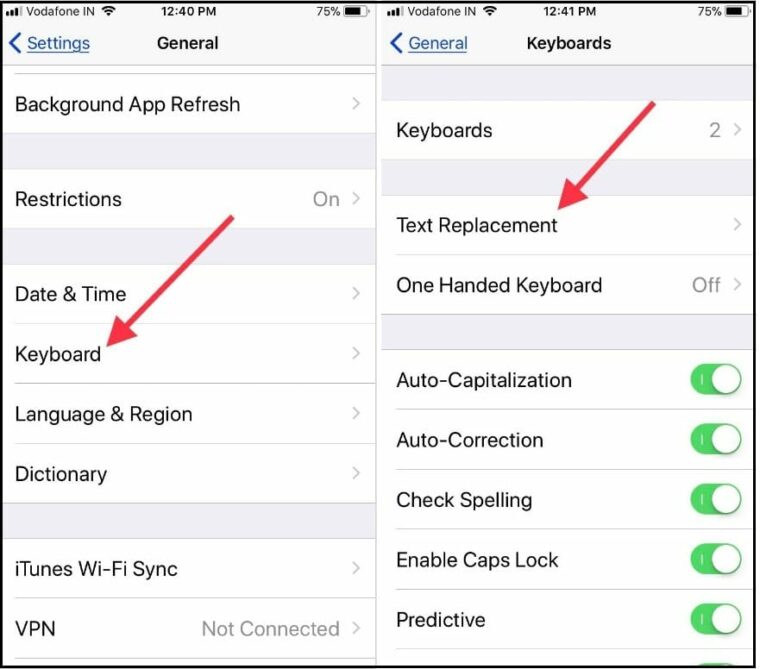 How to use text replacement shortcuts on iPhone and Mac