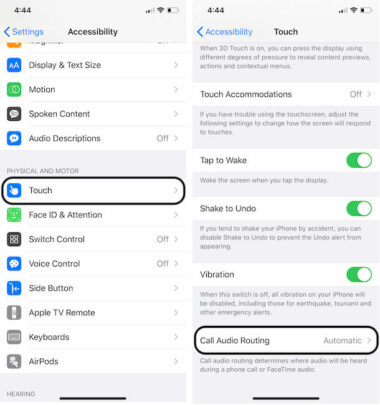 How to Set Default All iPhone Call on Speakerphone or Headphone