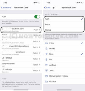 Fix Fetch New Data in Mail app Using Push or Fetch On iPhone, iPad