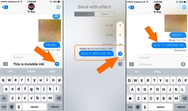 How to Send invisible ink or Hidden iMessage from iPhone (iOS 26)