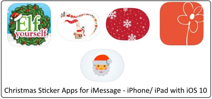 Send Christmas Sticker in iMessage: Best Christmas Sticker App