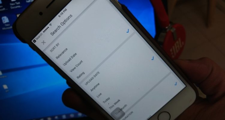 How to Filter YouTube video on Rating, Likes, Recent, Length on iPhone ...