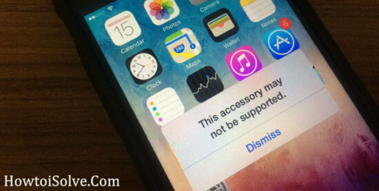 iOS 14 "This Accessory May Not be Supported" on iPhone 12 Pro Max,11