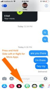 How to Manage Apps in the app drawer for Messages on iOS