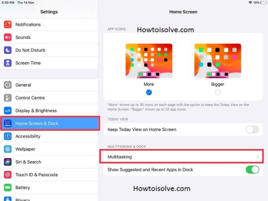 Fix Split View/Screen Not Working on iPad Pro/ Mini/Air: Multitasking