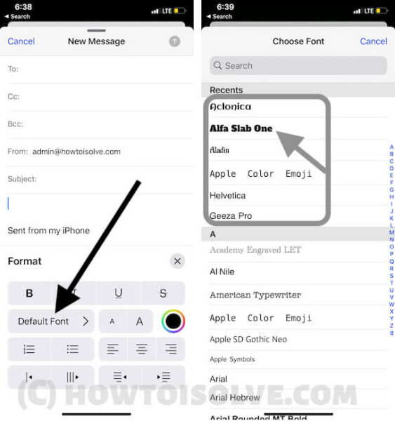 How to Change Font Style on iPhone Notes, Mail, Safari
