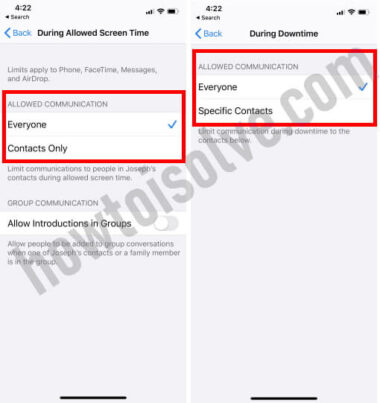 How to Set Communication Limits on Your Child's Allowed Screen Time and ...