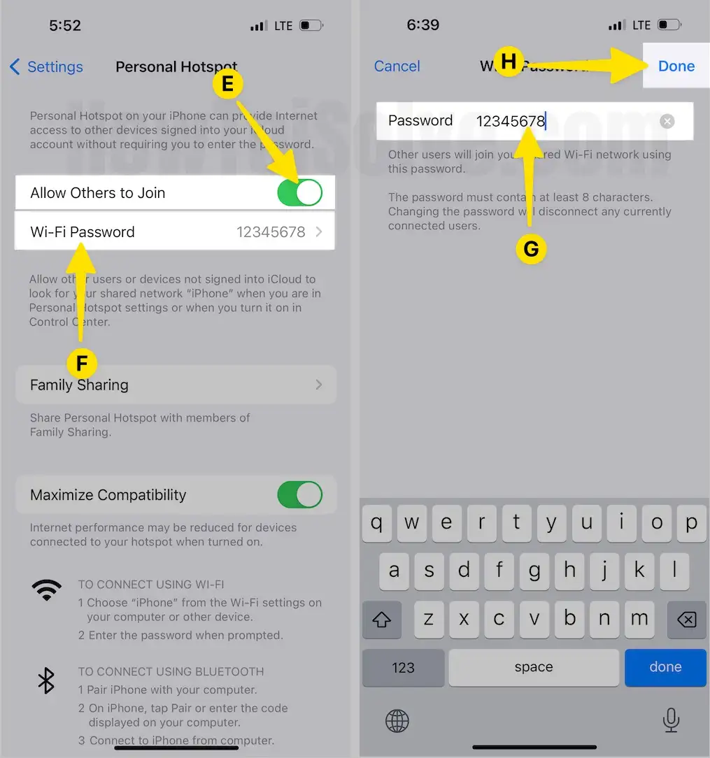 How to Use Personal Hotspot in Family Sharing on iPhone