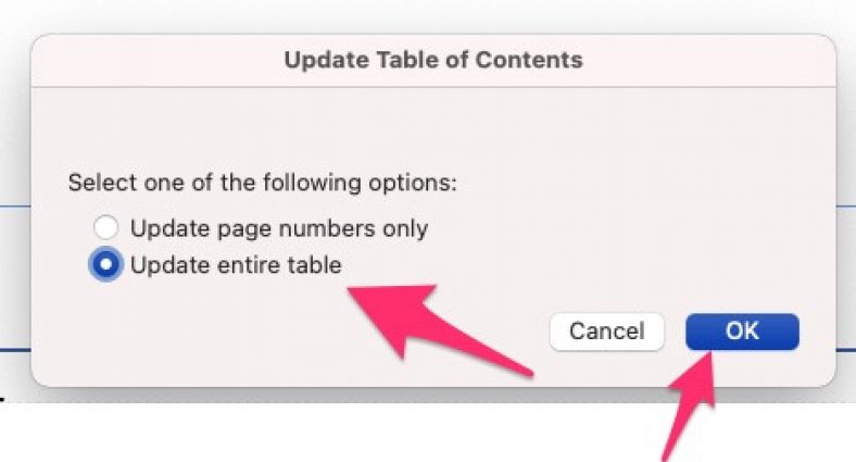 How To Insert A Table Of Contents In Word on Mac & Windows
