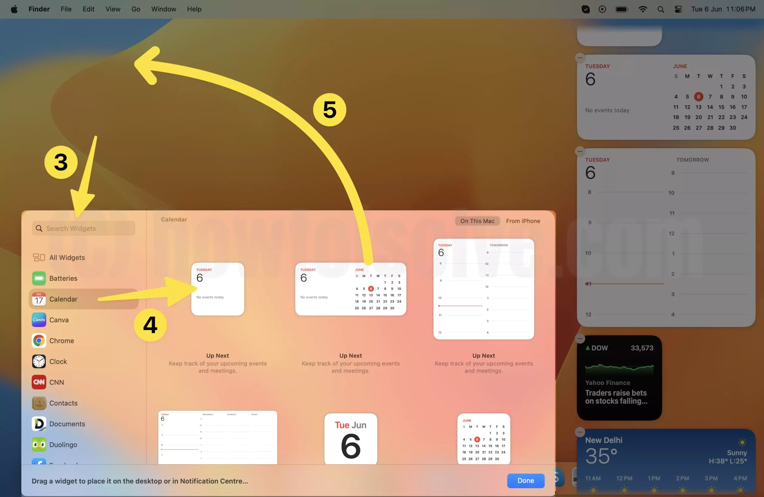 How To Add Widgets To Mac Desktop macOS Sonoma 