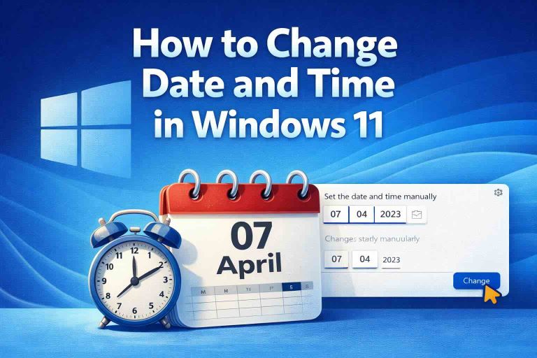How to Change Date and Time in Windows 11 (Easy Guide)