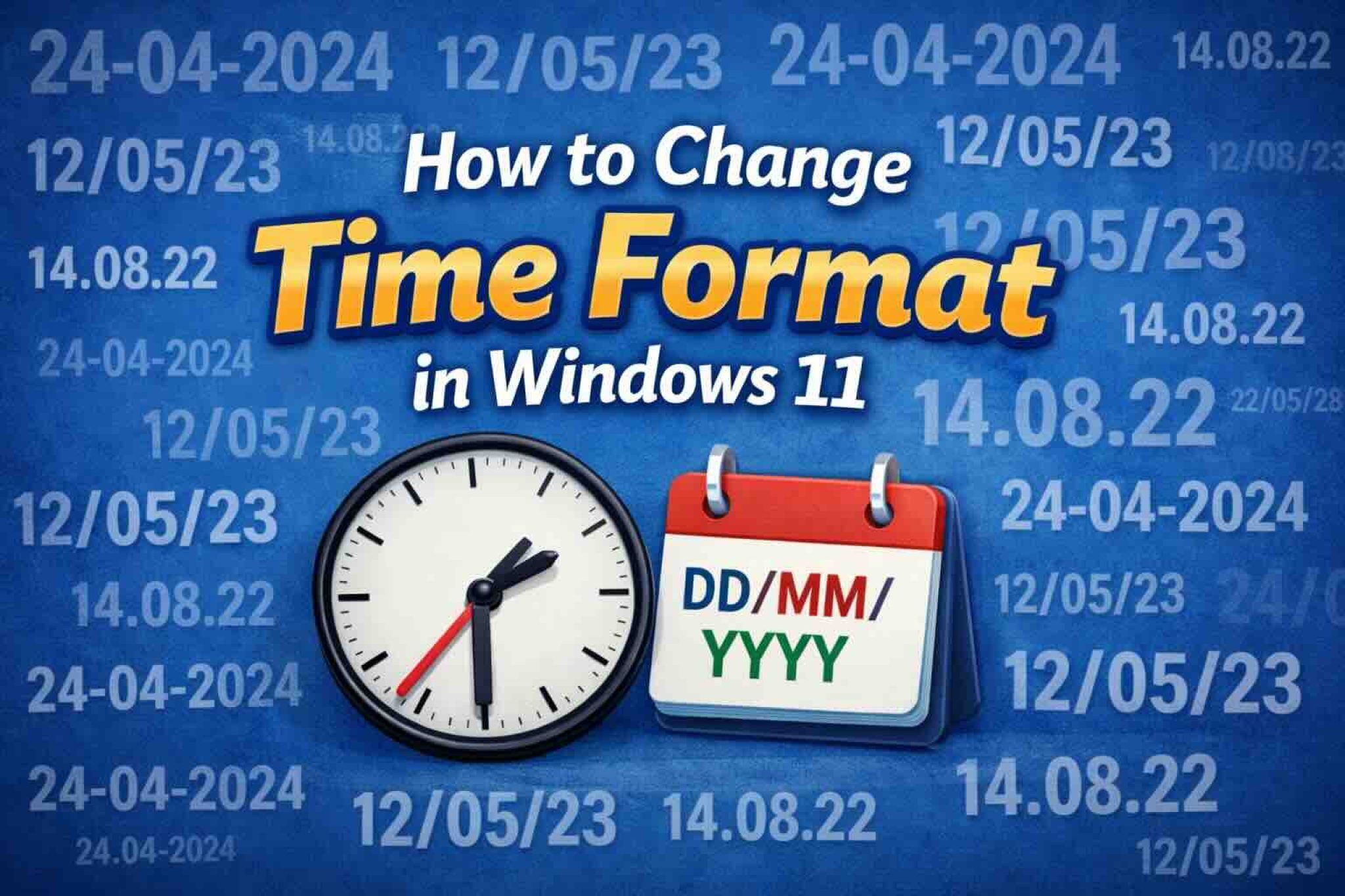 How to Change Time Format in Windows 11