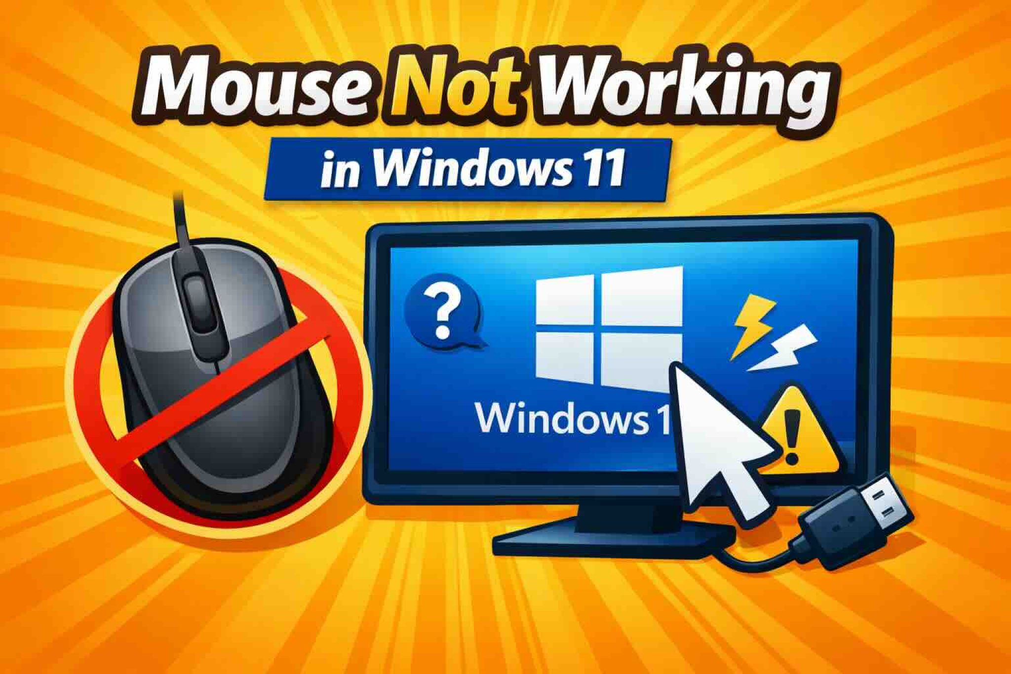 Mouse Not Working in Windows 11 (Complete Troubleshooting Guide)